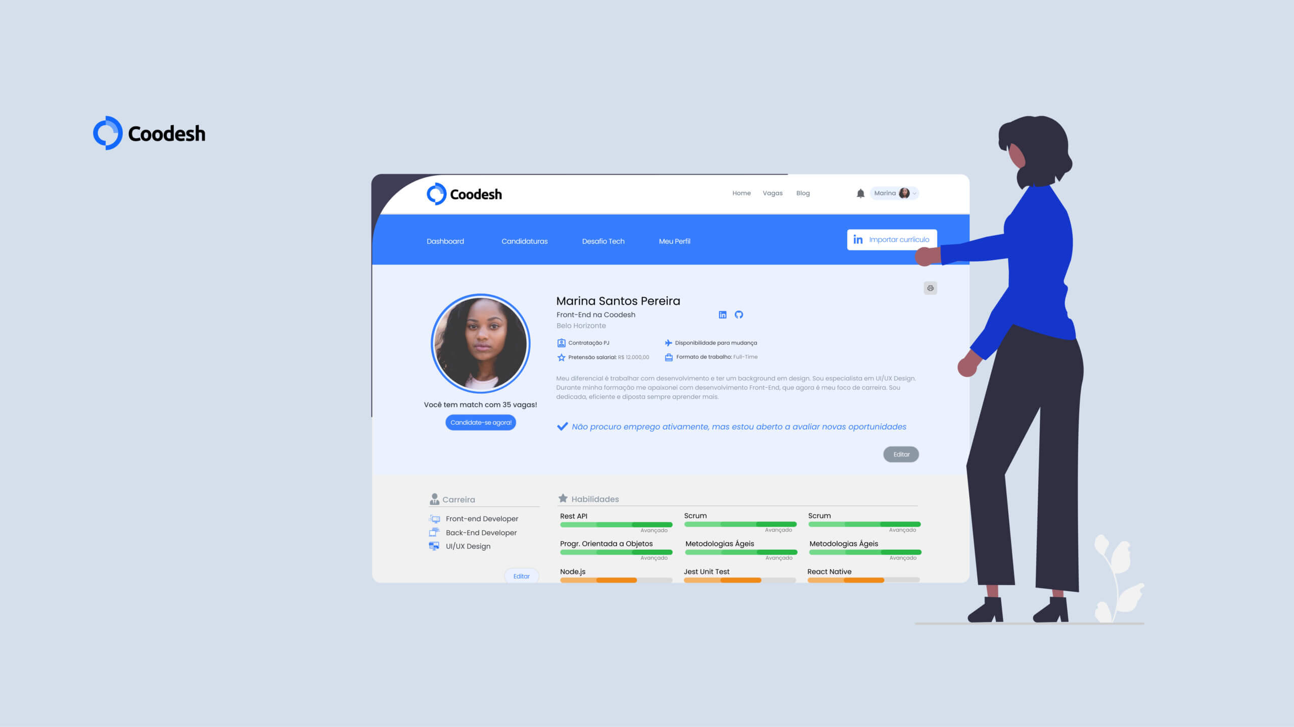 Como Importar Curriculo Do Linkedin - RETOEDU